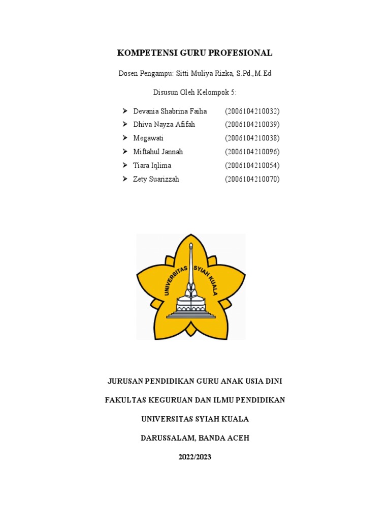Makalah Kelompok 5 (Kompetensi Guru Profesional) | PDF | Karier & Perkembangan