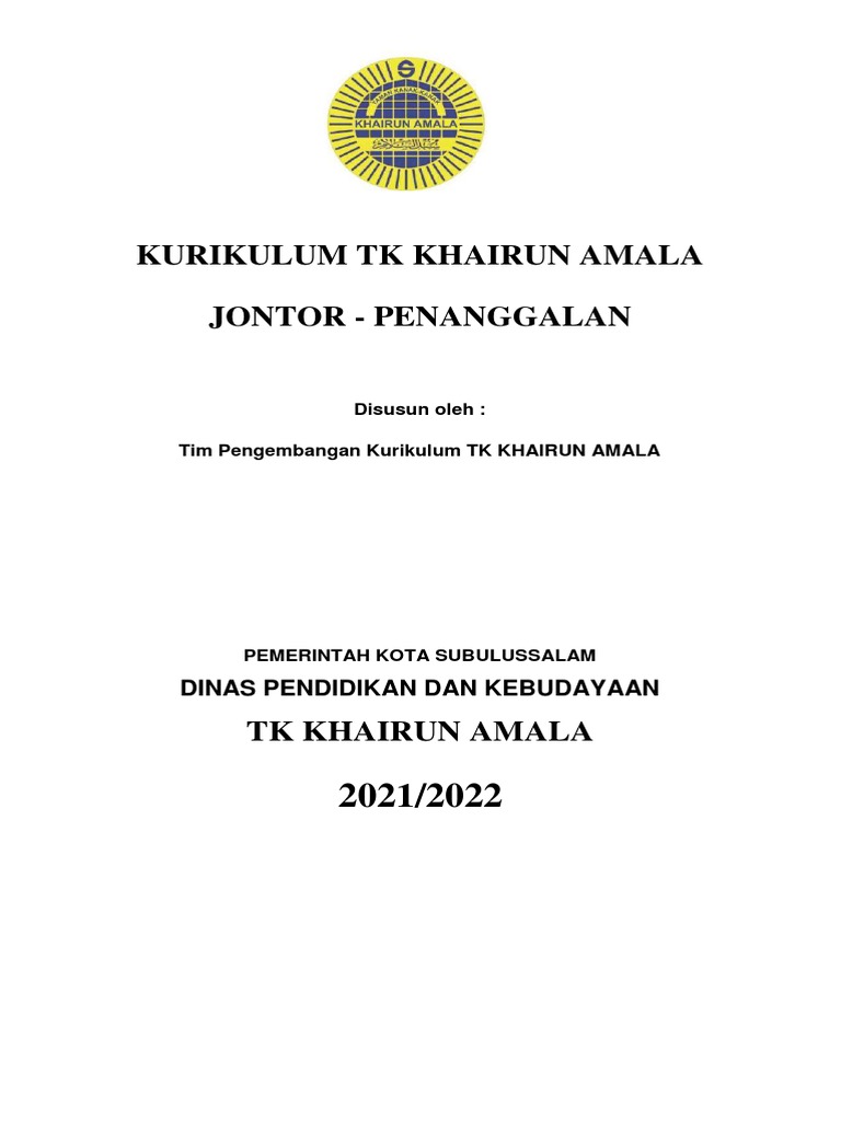 KTSP TK Khairun Amala Full Benar - Compressed | PDF