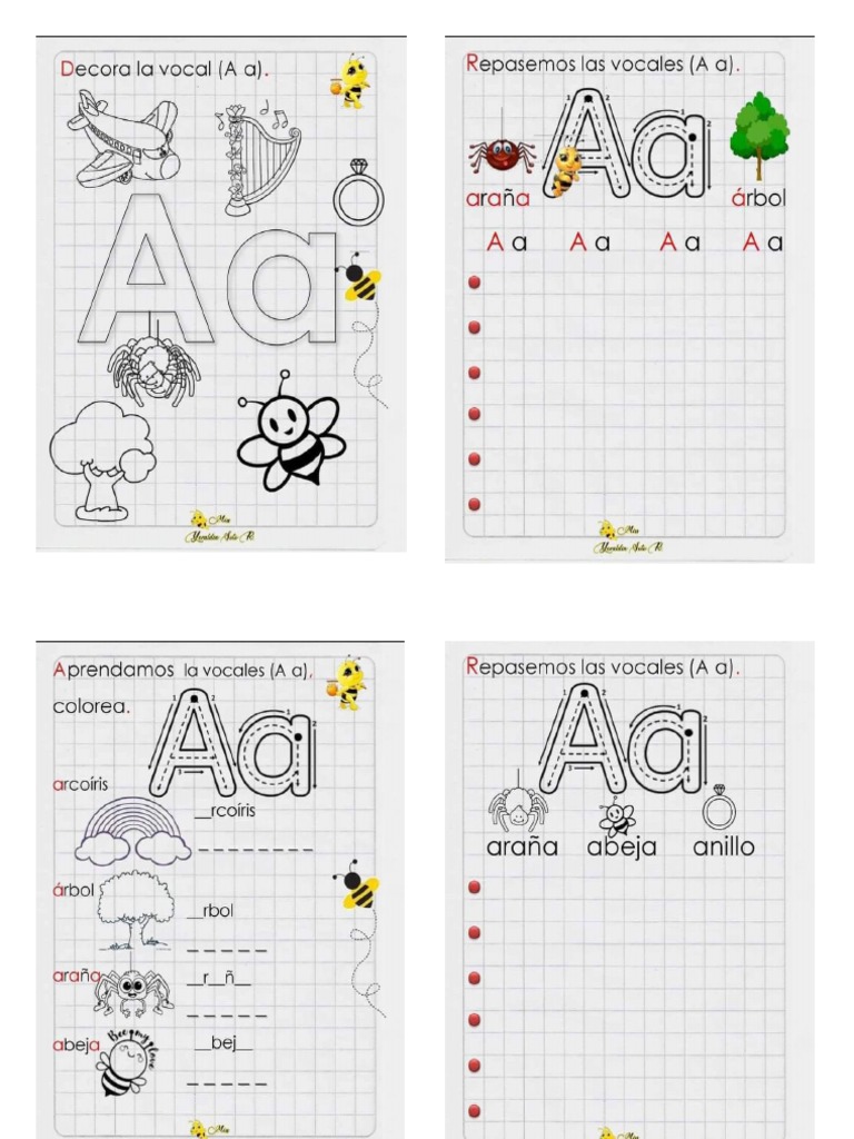 Aprendo Las Vocales | PDF