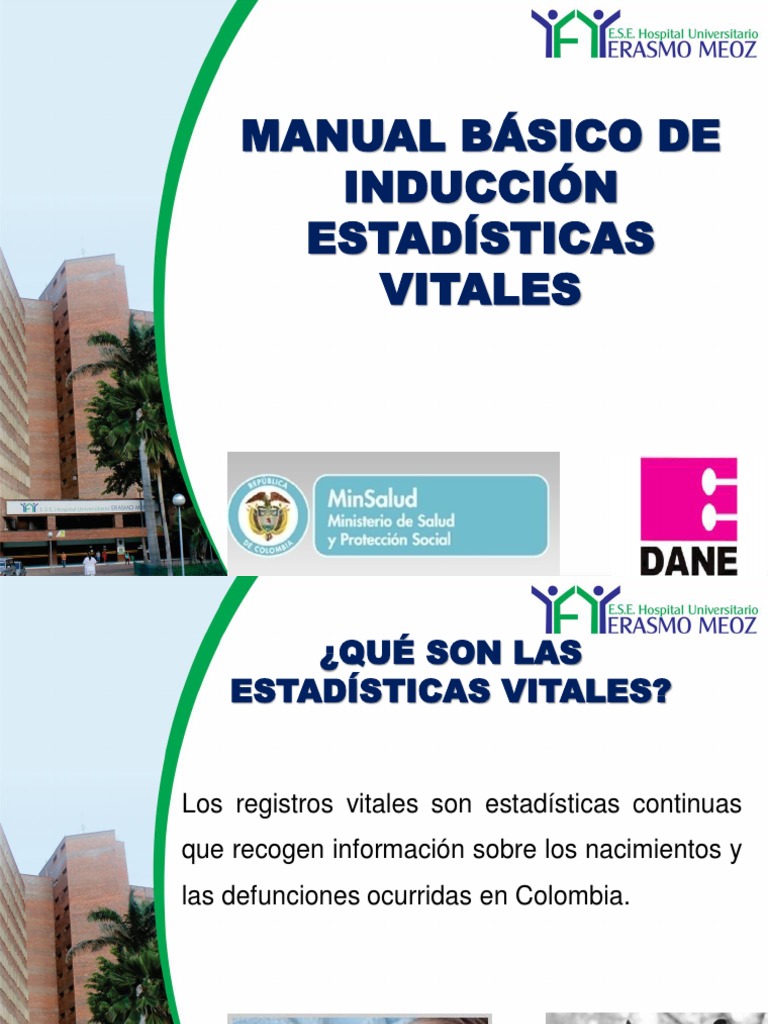 Guía de Estadísticas Vitales en Colombia | PDF | Estadísticas ...