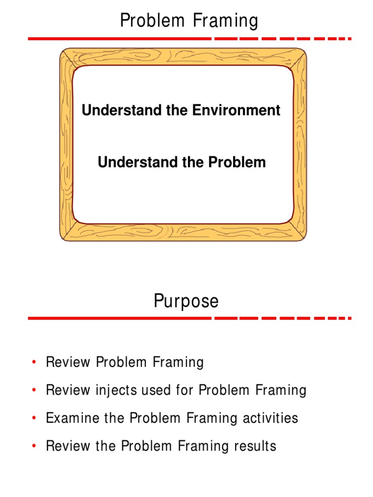 AY12 8653 Lesson 5 Problem Framing | PDF | Staff (Military) | Military ...