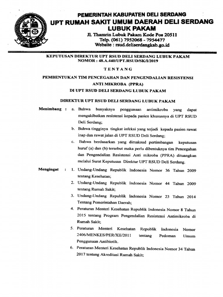 Bukti Program Tim Ppra RS Yang Sudah Disetujui Direktur | PDF