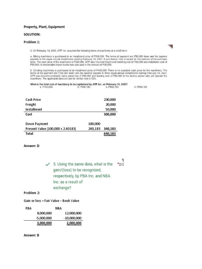 Property, Plant, and Equipment | PDF | Home & Garden | Technology ...