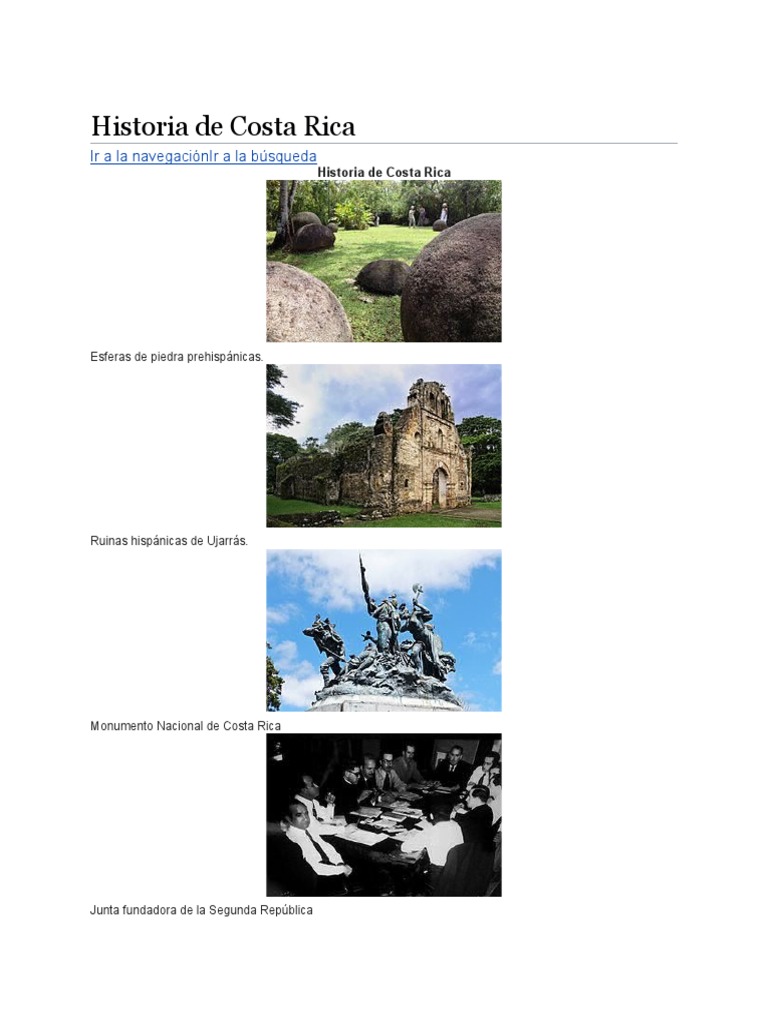 Historia de Costa Rica | PDF | Centroamérica | Costa Rica