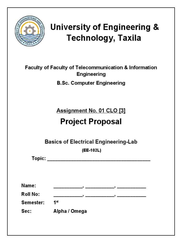 Assignment 1 Template Pdf