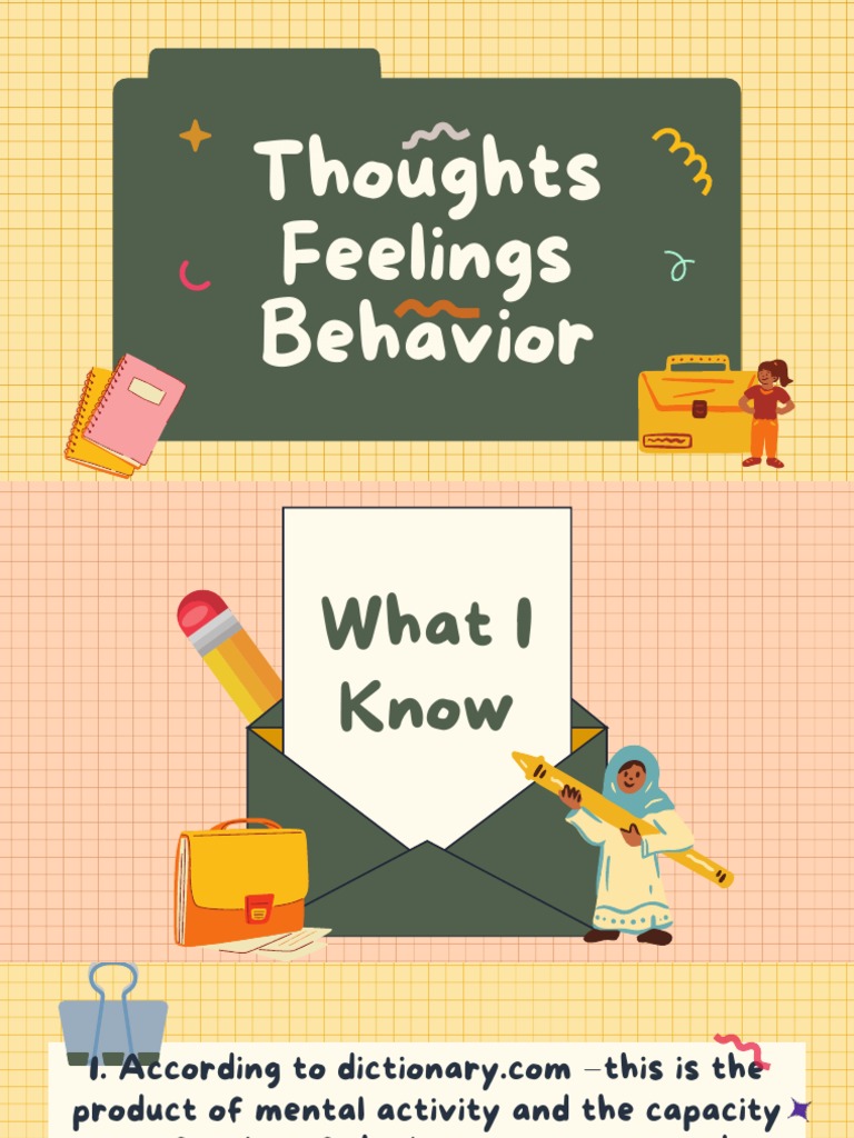 Thoughts, Feelings, Emotions | PDF | Thought | Emotions