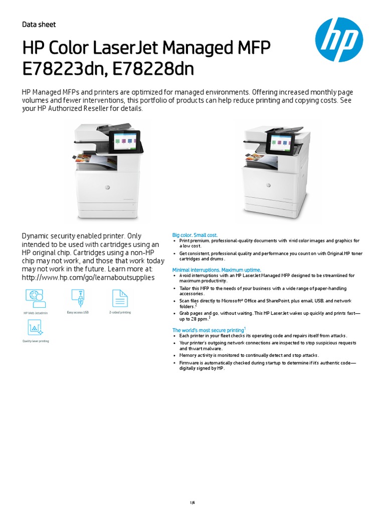 HP A3 Colour MFP E78223 | PDF | Image Scanner | Operating System