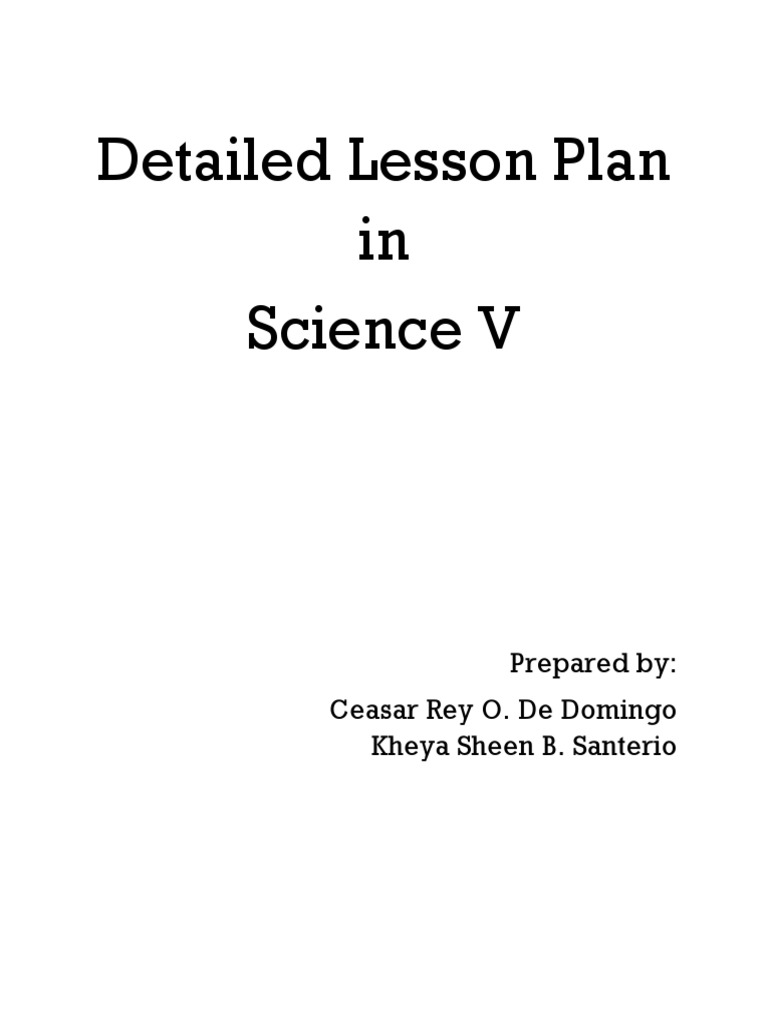 Detailed Lesson Plan in Science V on Volcanoes: Classification, Effects ...