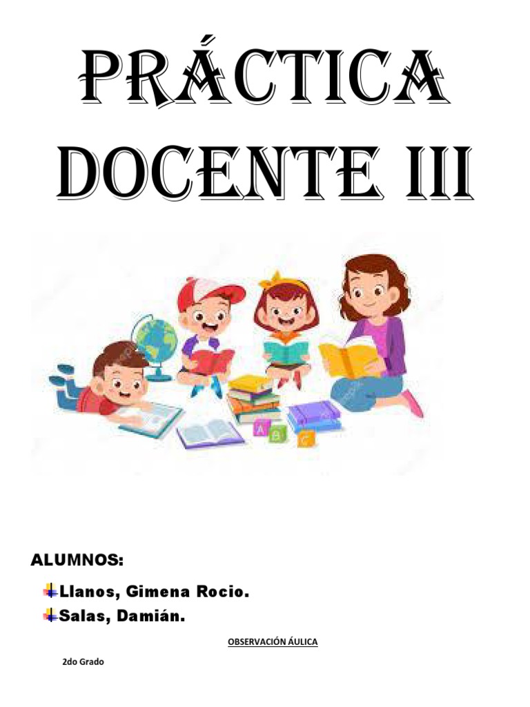 Observación - Práctica Docente III | PDF | Salón de clases
