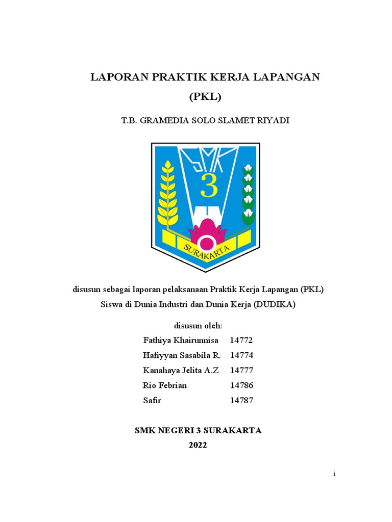Laporan PKL - 1 Judul | PDF