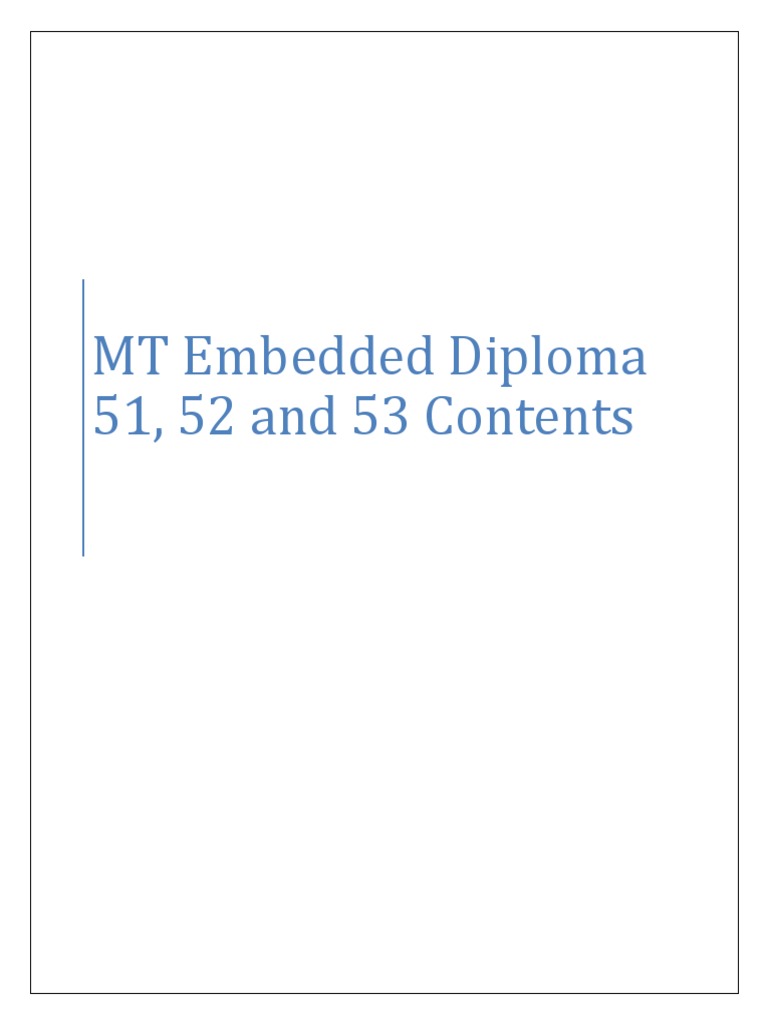 Embedded Diploma 51 & 52 & 53 Reservation | PDF | Embedded System ...