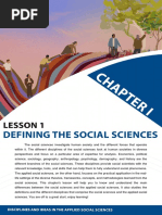 Lesson 1-Defining Social Sciences As The Study of Society | PDF | Social Science | Natural Sciences