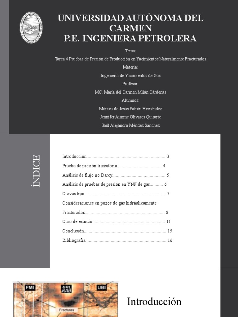 Presentación 4 - Ynf | PDF | Fractura | Gases