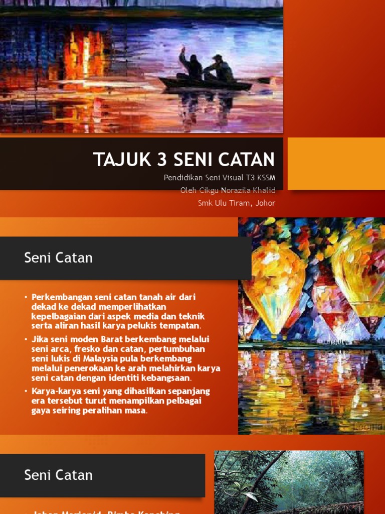 PSV T3 KSSM Tajuk 3 Seni Catan Zila Khalid ) | PDF