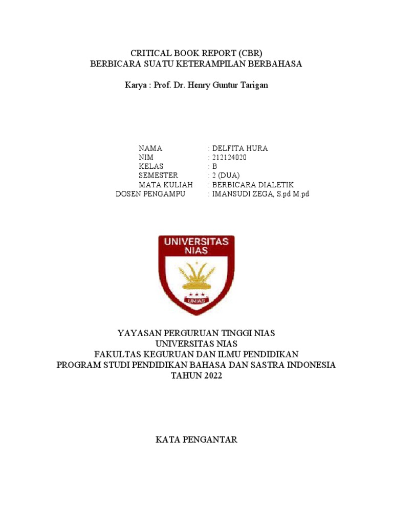 CBR Berbicara Faon Harefa | PDF | Karier & Perkembangan | Kajian Bahasa Asing