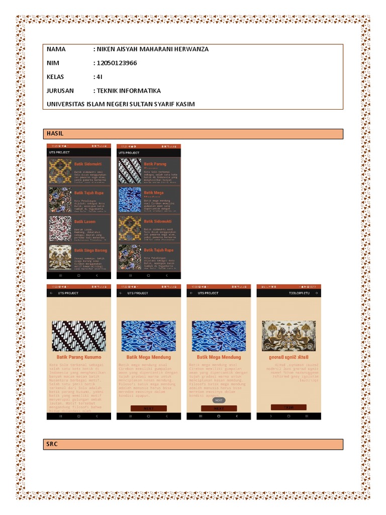 Tugas Pemograman Bergerak Android Studio | PDF | Software Engineering ...