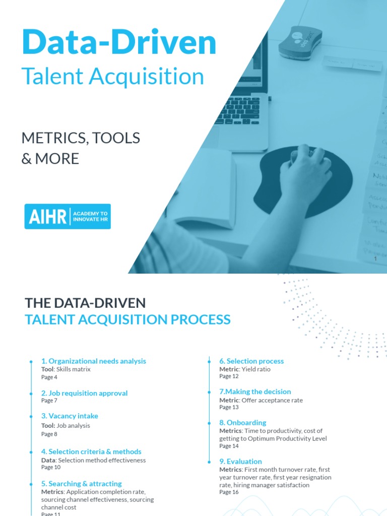 AIHR-Data Driven Talent Acquisition Guide | PDF | Employment | Turnover (Employment)