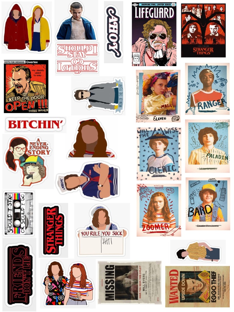 Sticker Stranger Things | PDF