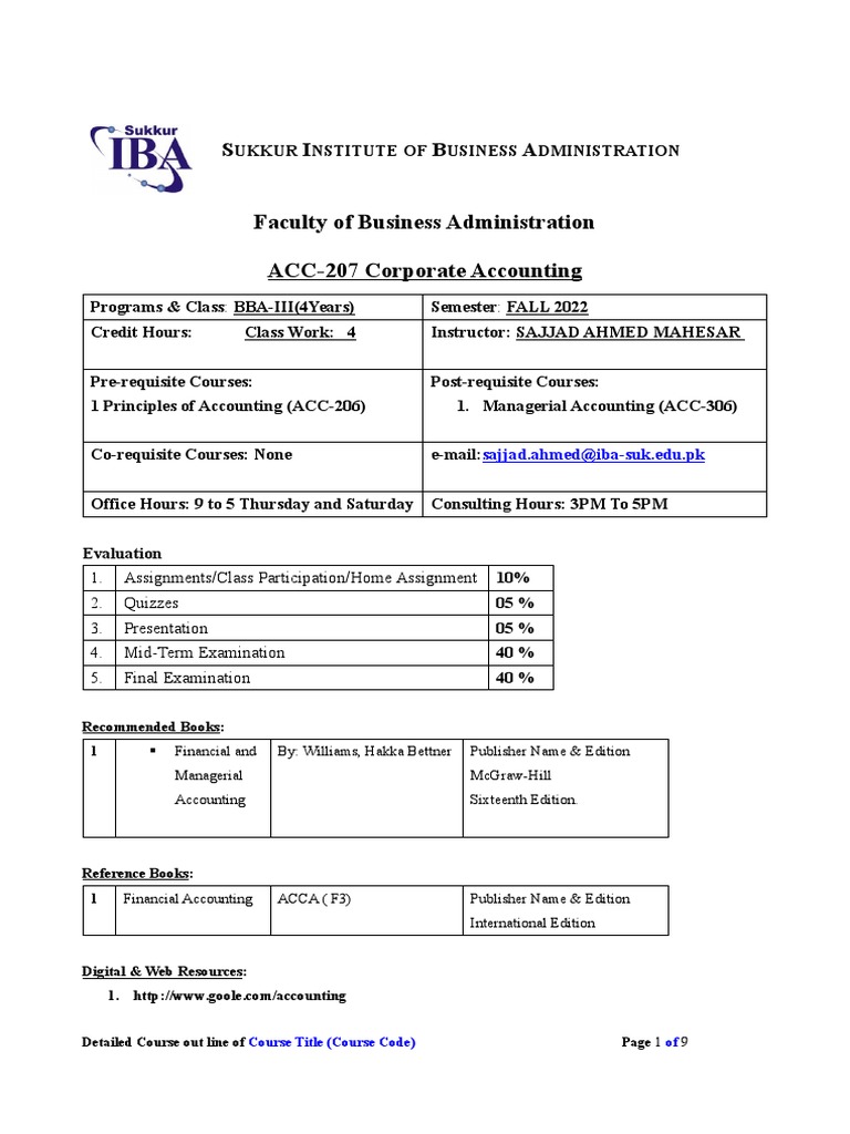 Corporate Accounting BBA-III | PDF | Stocks | Cash Flow Statement