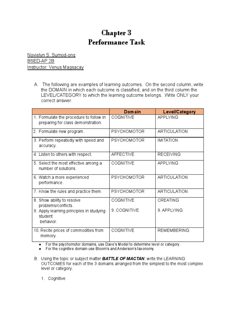 Sumod-Ong, Novielyn (Chapter 3 Performance Task) | PDF