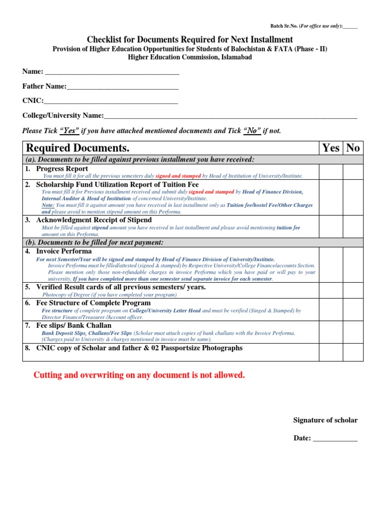 Checklist | Download Free PDF | Fee | Invoice