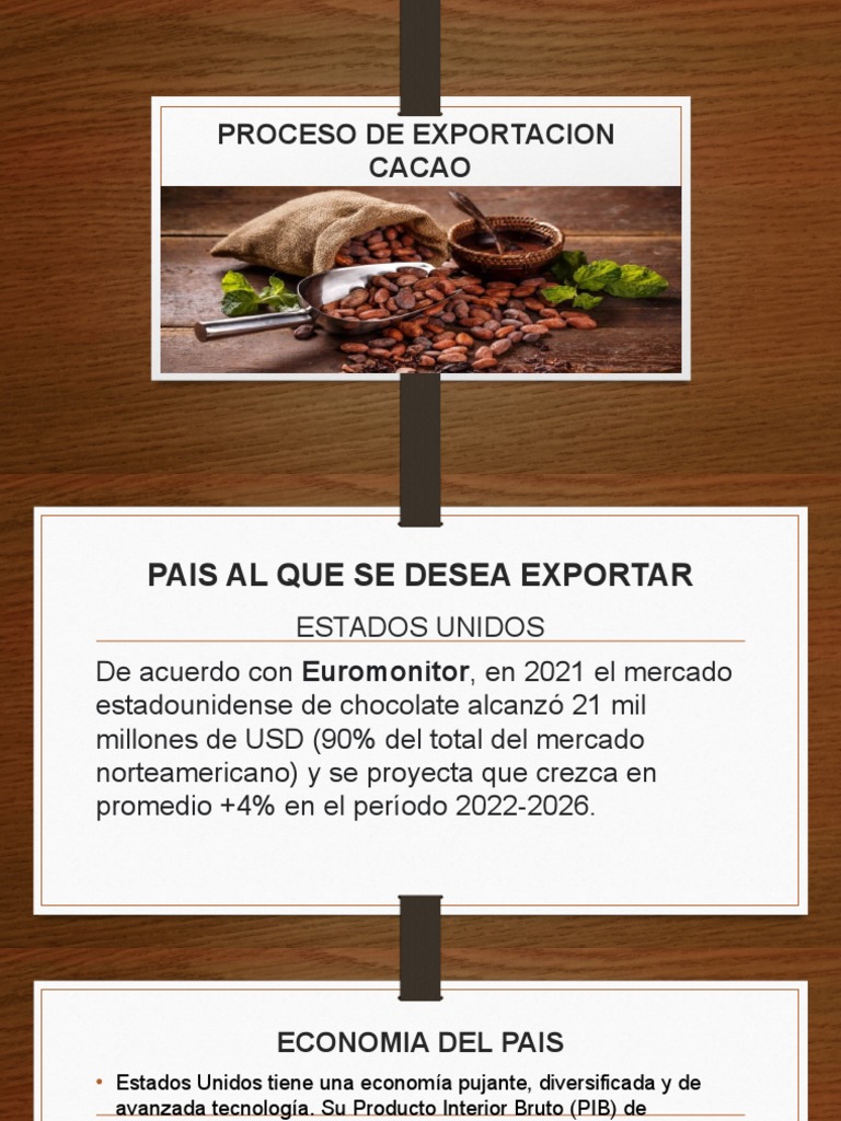 Proceso de Exportacion Cacao 2022 | PDF | Economias | Comercio