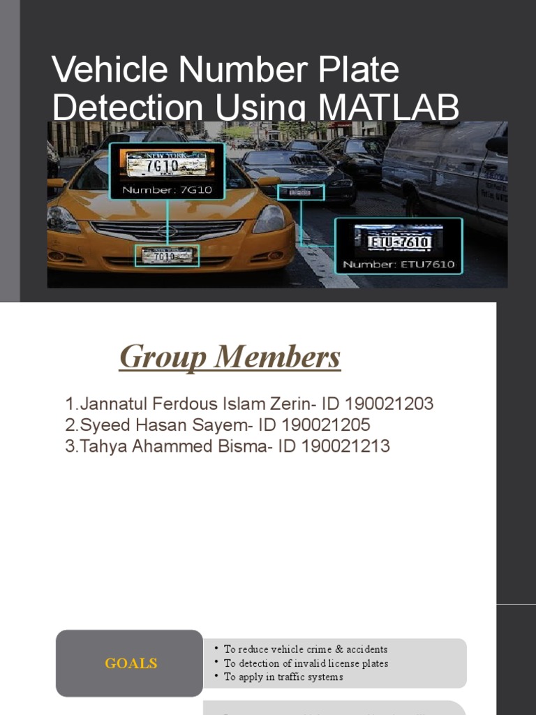 Vehicle Number Plate Detection Using MATLAB | PDF | Crimes | Crime ...