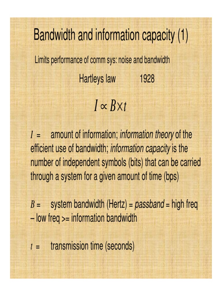 Prelim - Shannon and Noise - Tomasi - Corrected | PDF | Signal To Noise Ratio | Bandwidth ...