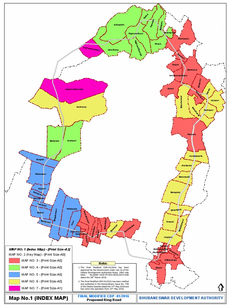 02 Final Modified CDP-01 of 2016 Map No.1 Index Map A0 | PDF