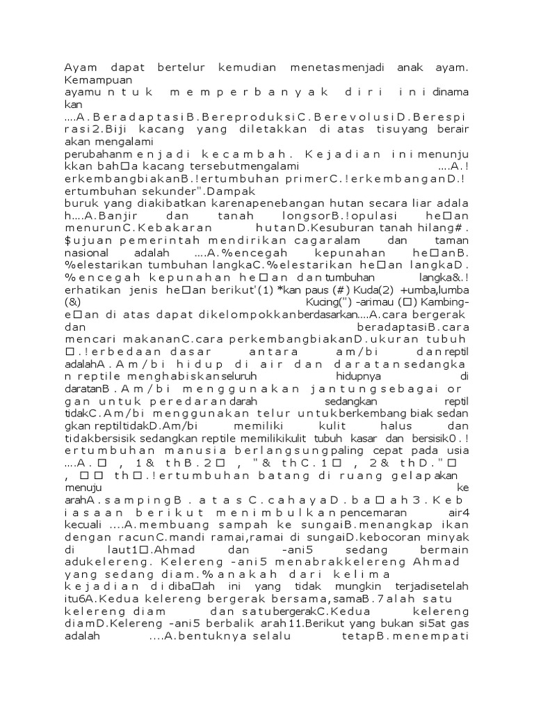 Proses Reproduksi Ayam Dan Kacang Pdf Seni Disiplin Bahasa