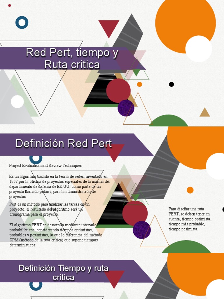 Red Pert, Tiempo y Ruta Critica | PDF | Ciencias de la Computación | Ingeniería de software