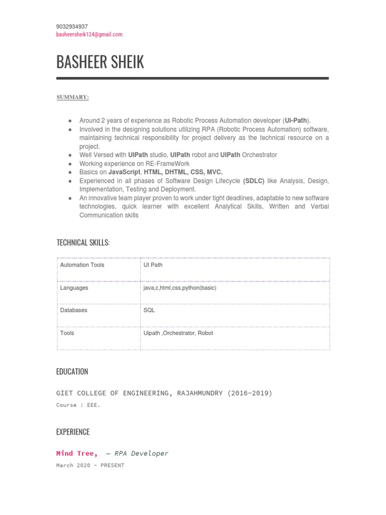 Basheer Resume | PDF