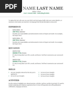 Professional CV Template for Bangladesh | PDF