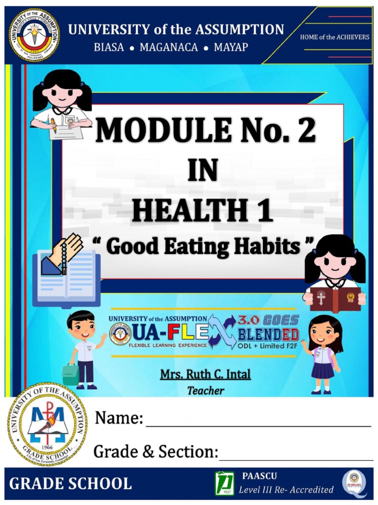 Health 1 Module - 2 - Edited - Ruth Intal | PDF | Foods | Meal