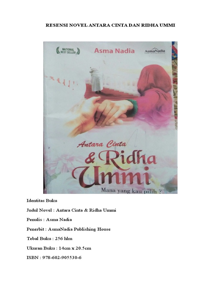 Resensi Novel Antara Cinta Dan Ridha Ummi | PDF
