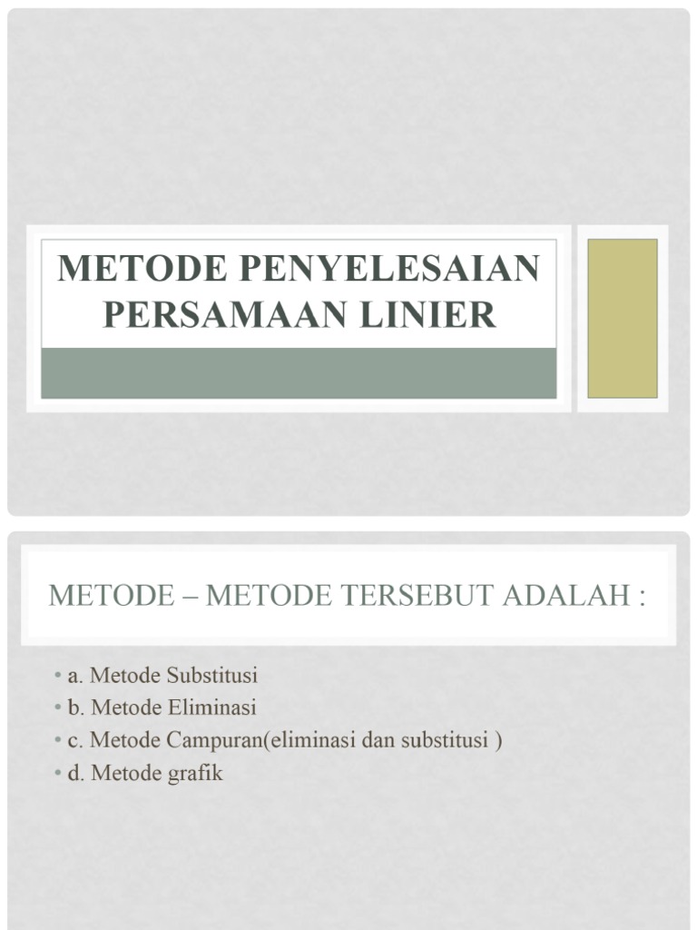 Materi Aljabar Linear | PDF