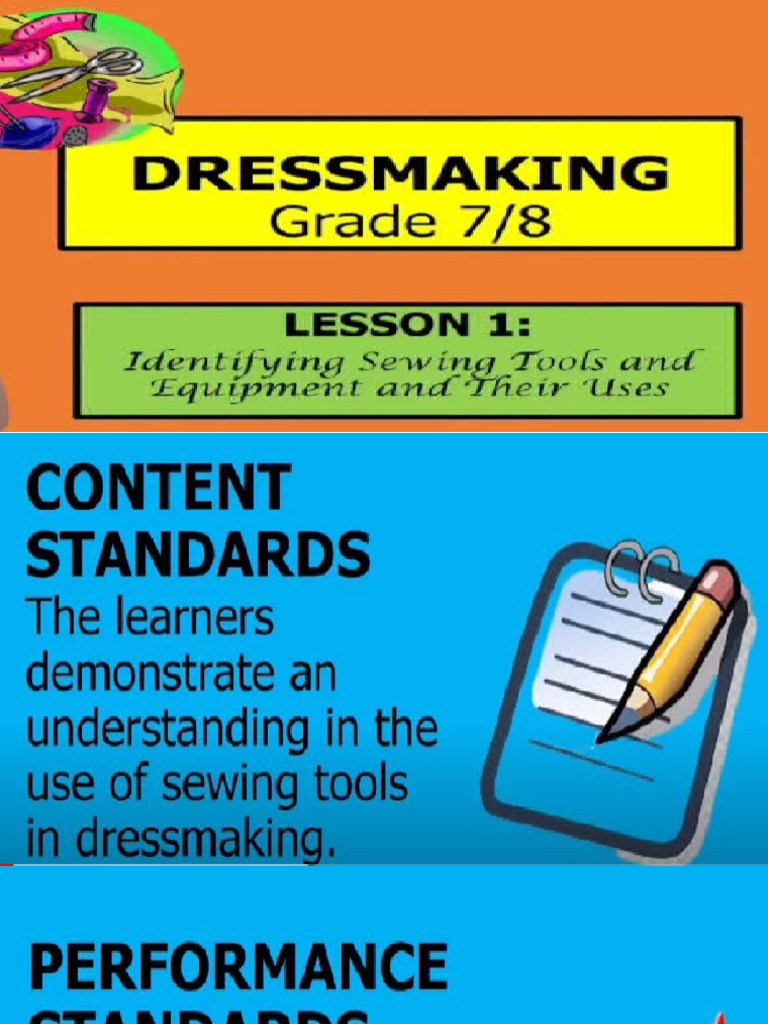 Essential Dressmaking Tools List | PDF