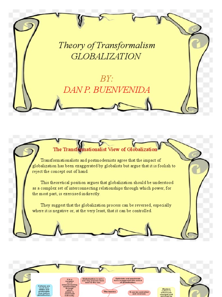 Theory of Transformalism-Globalizationby Dan P. Buenvenida | PDF ...
