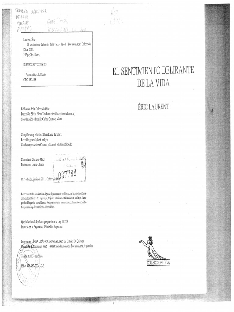 El Sentimiento Delirante Laurent | PDF