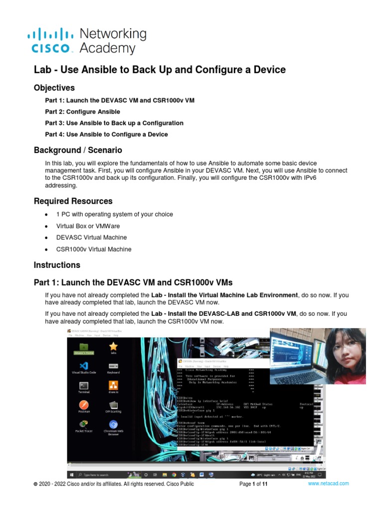 Use Ansible to Back Up and Configure a CSR1000v | PDF | Virtual Machine | System Software