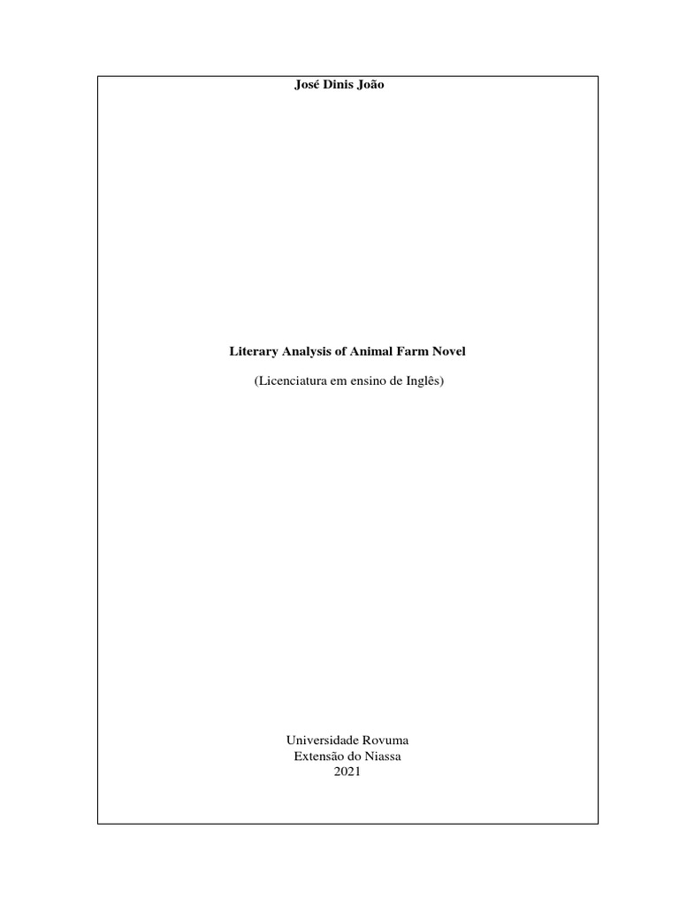 Animal Farm Analysis | PDF