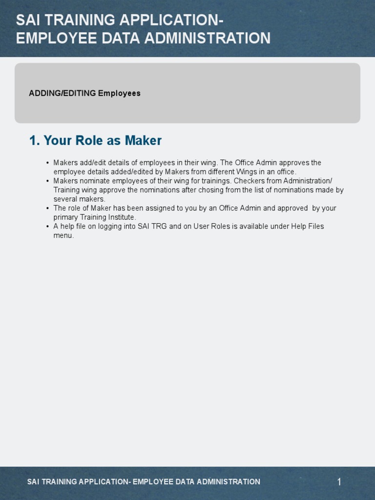 ADDING and EDITING EMPLOYEE DATA | PDF | Login | Computing ADDING and EDITING EMPLOYEE DATA | PDF | Login | Computing