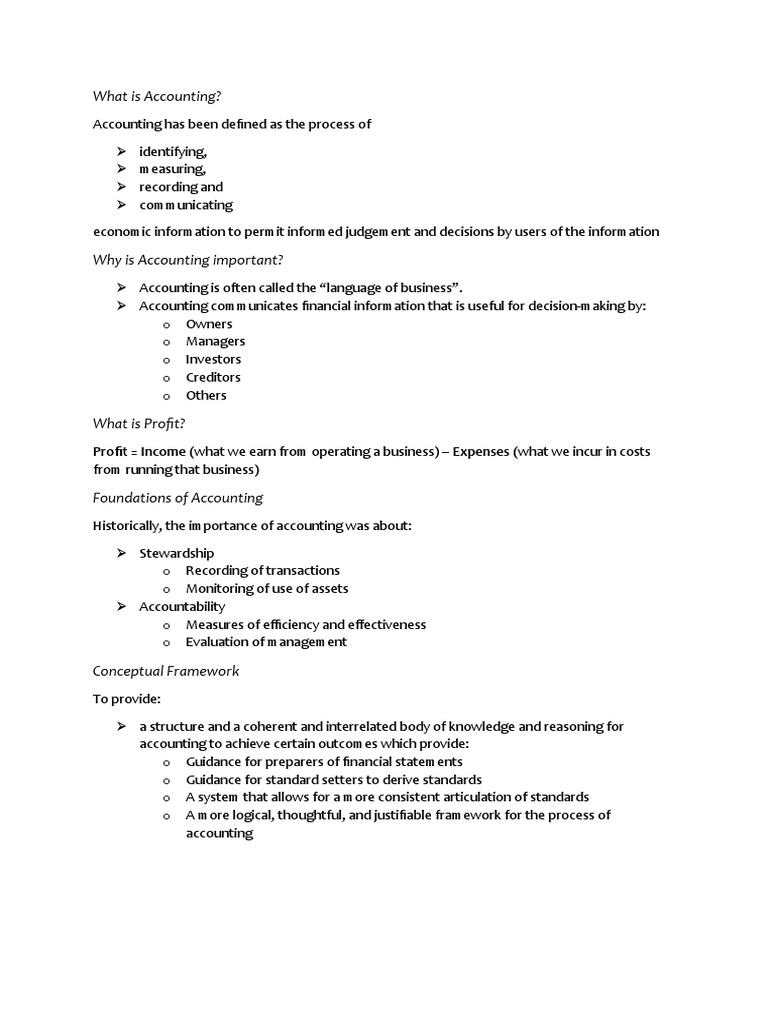 Lecture 1 - Concepts and Ethics | PDF | Financial Statement ...