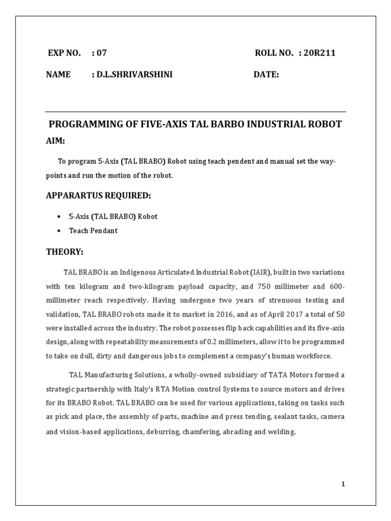 Exp No 7 | PDF | Electrical Engineering | Mechanical Engineering