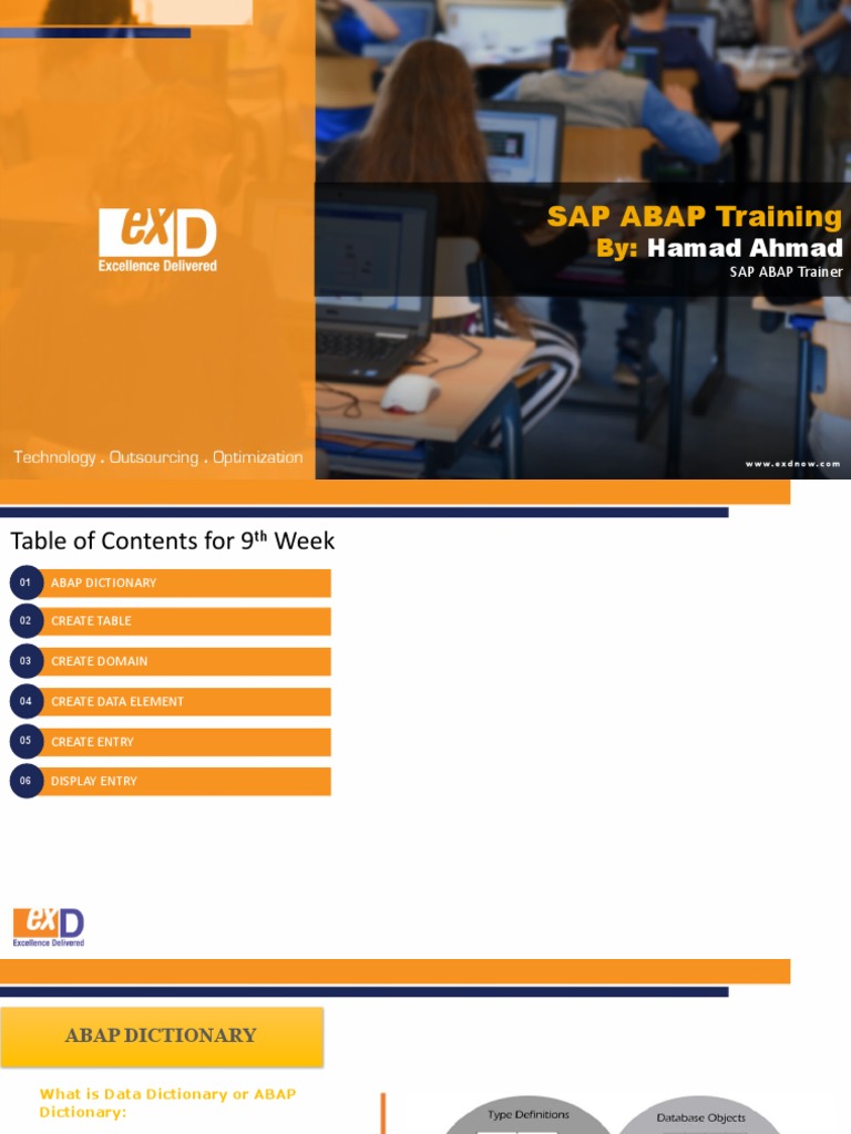 Education Presentation Abap Week 9 Pdf Computer Programming Databases 