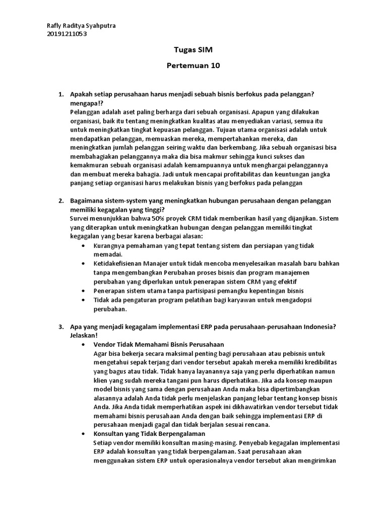 Tugas SIM Pert 10 | PDF