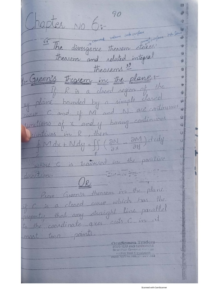 Green's, Divergence & Stokes Theorem | PDF