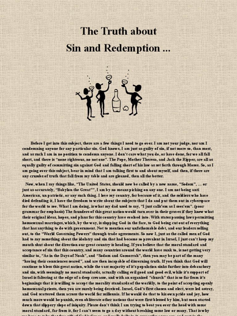 Sin and Redemption | PDF | Sin | Sacrifice