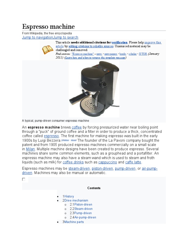 Espresso Machine | PDF | Coffee | Drink