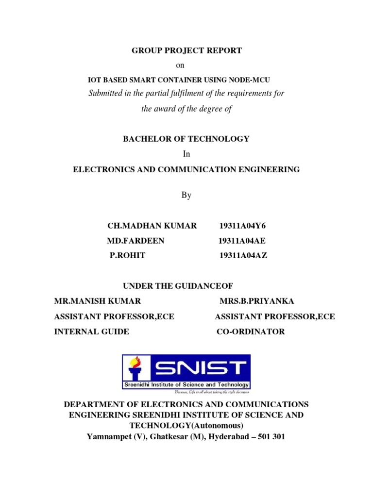 GP Report Y6, Ae, Az | PDF | Arduino | Computer Hardware